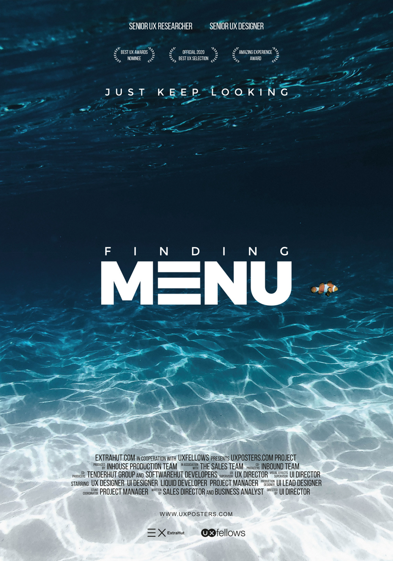Finding Menu UXPosters